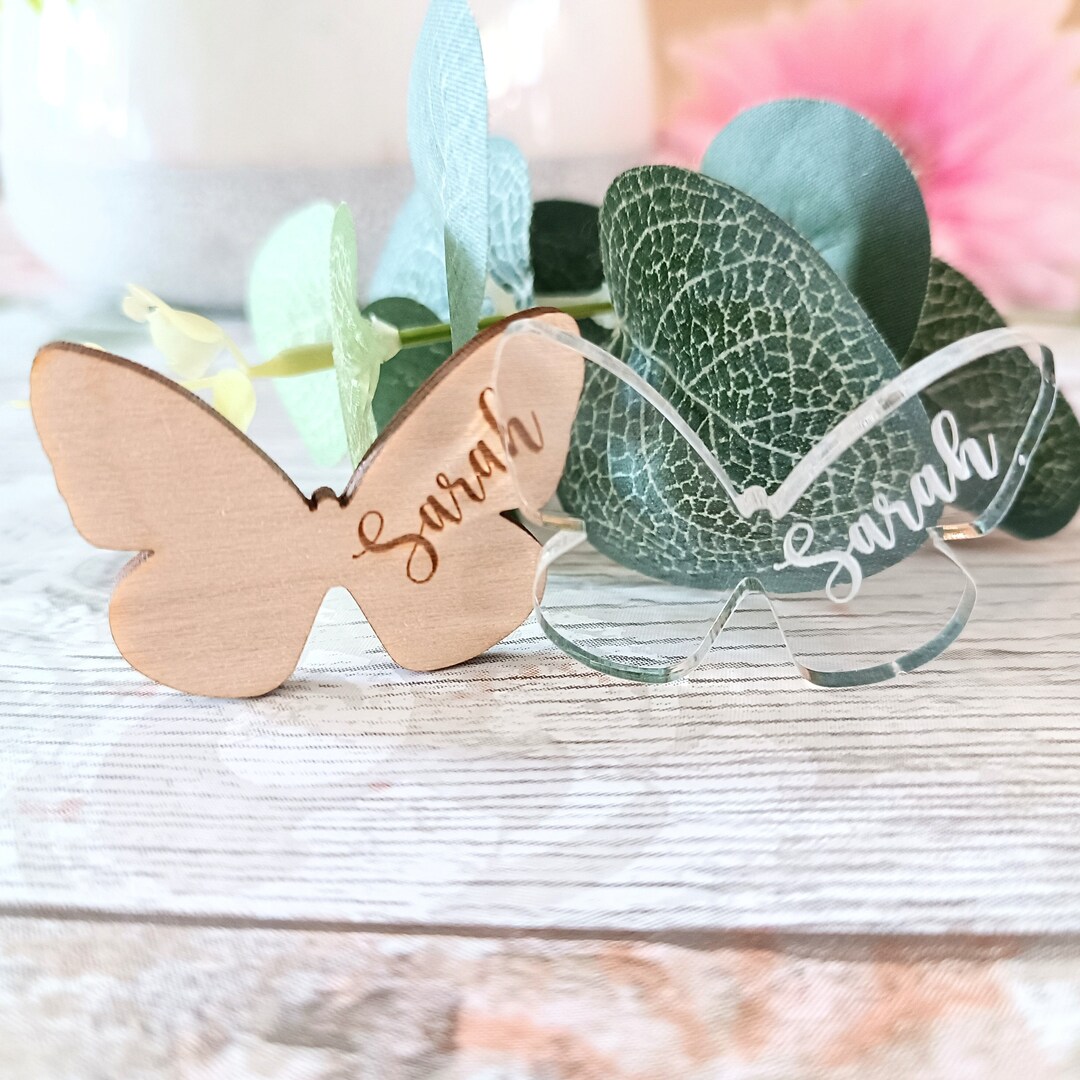 Funeral Memorial Favours / Butterfly Funeral Tokens / Personalised ...