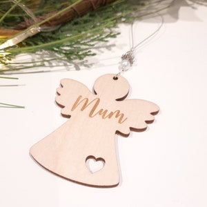 Angel Christmas Tree Ornament | Personalised Tree Decoration ...