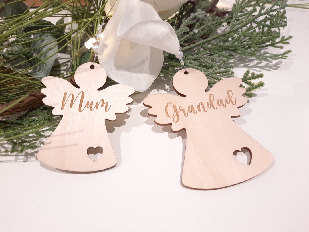 Angel Christmas Tree Ornament | Personalised Tree Decoration ...