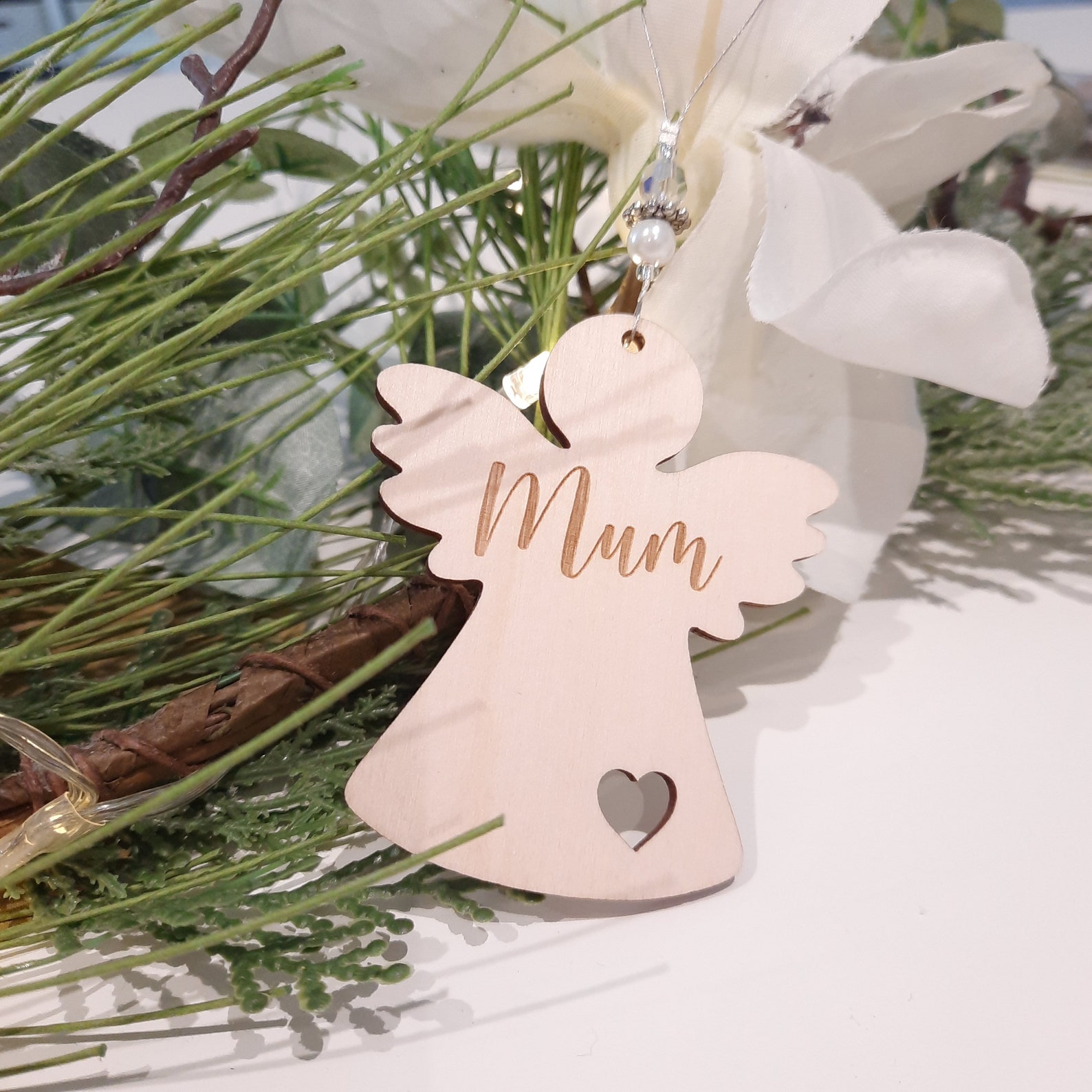 Angel Christmas Tree Ornament | Personalised Tree Decoration ...