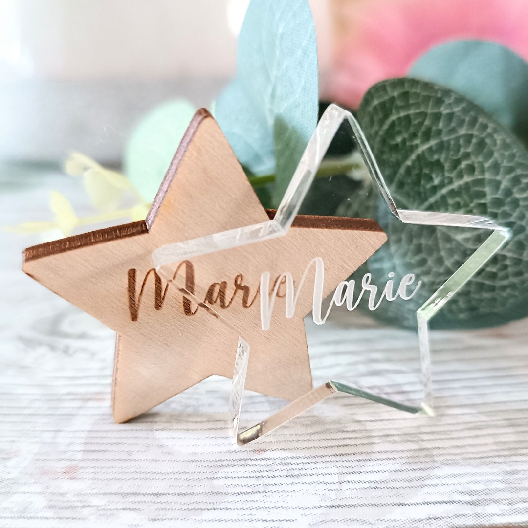 Funeral Memorial Favours / Star Funeral Tokens / Personalised ...