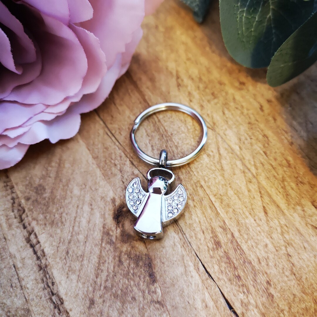 Cremation Urn Key Ring Angel - Etsy
