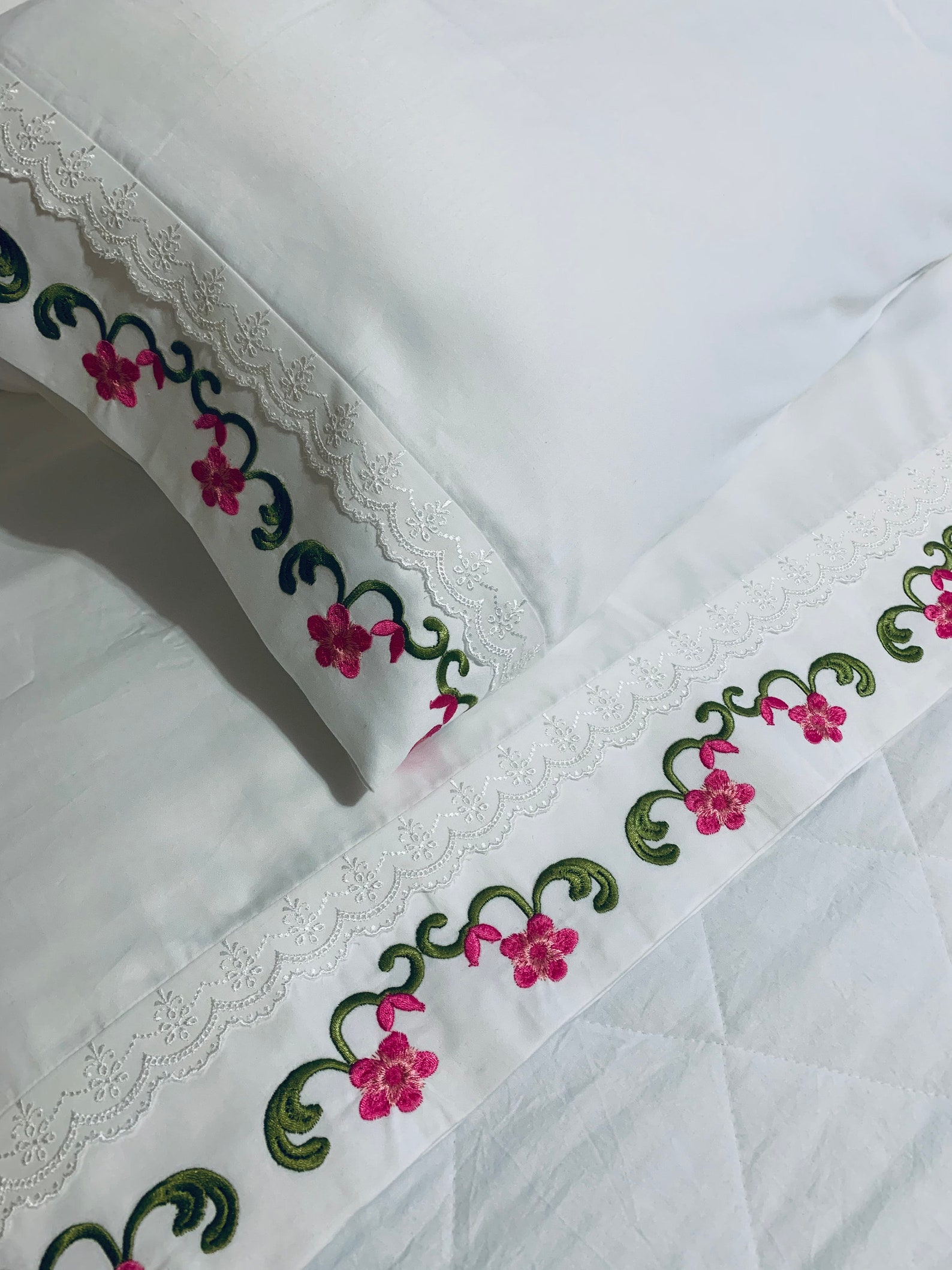 Bed Sheets, Queen Sheets, Embroidered Sheets, Pillow Cases ...