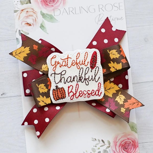 Thanksgiving Bows - Etsy