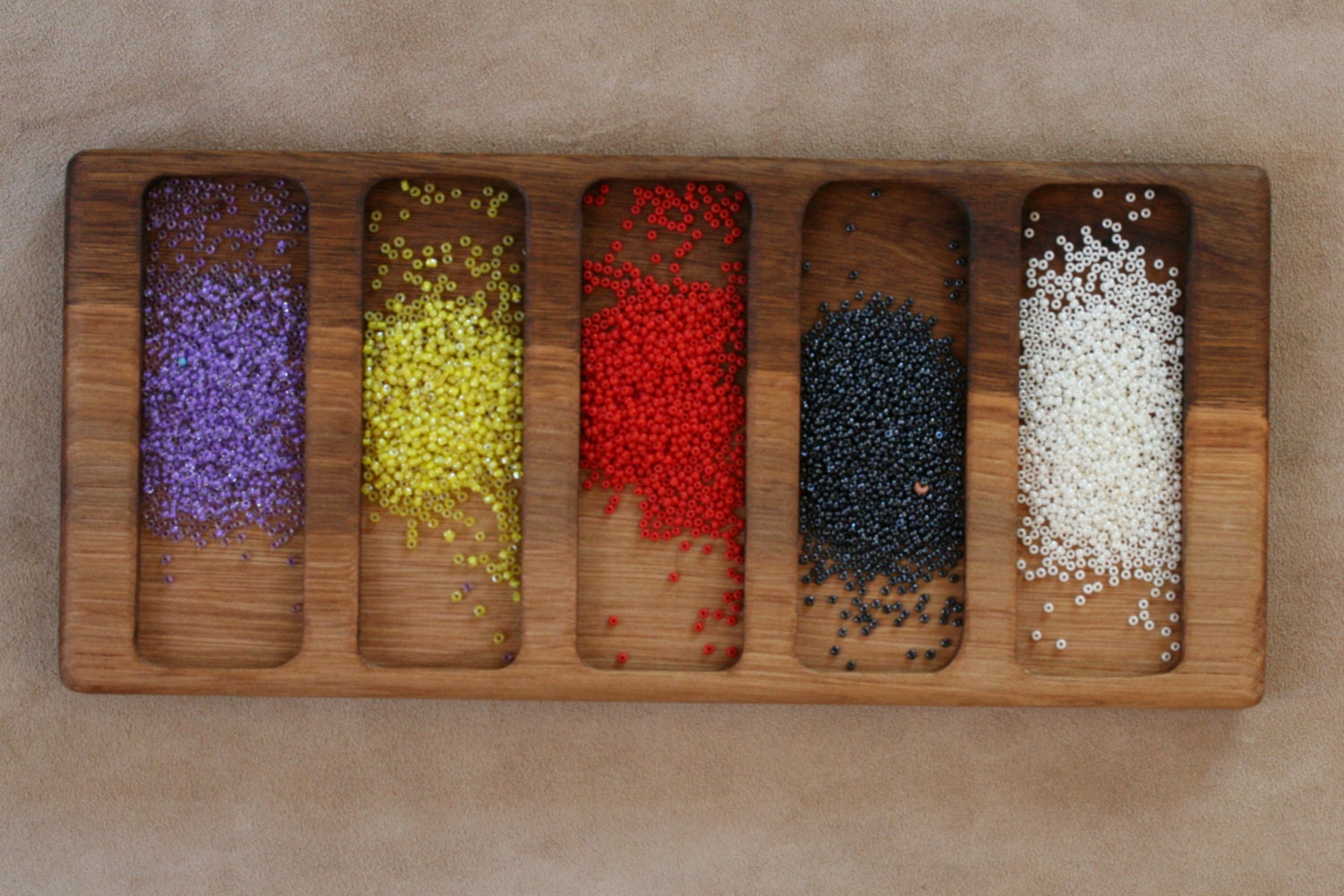 Handmade Wood Bead Tray - Etsy