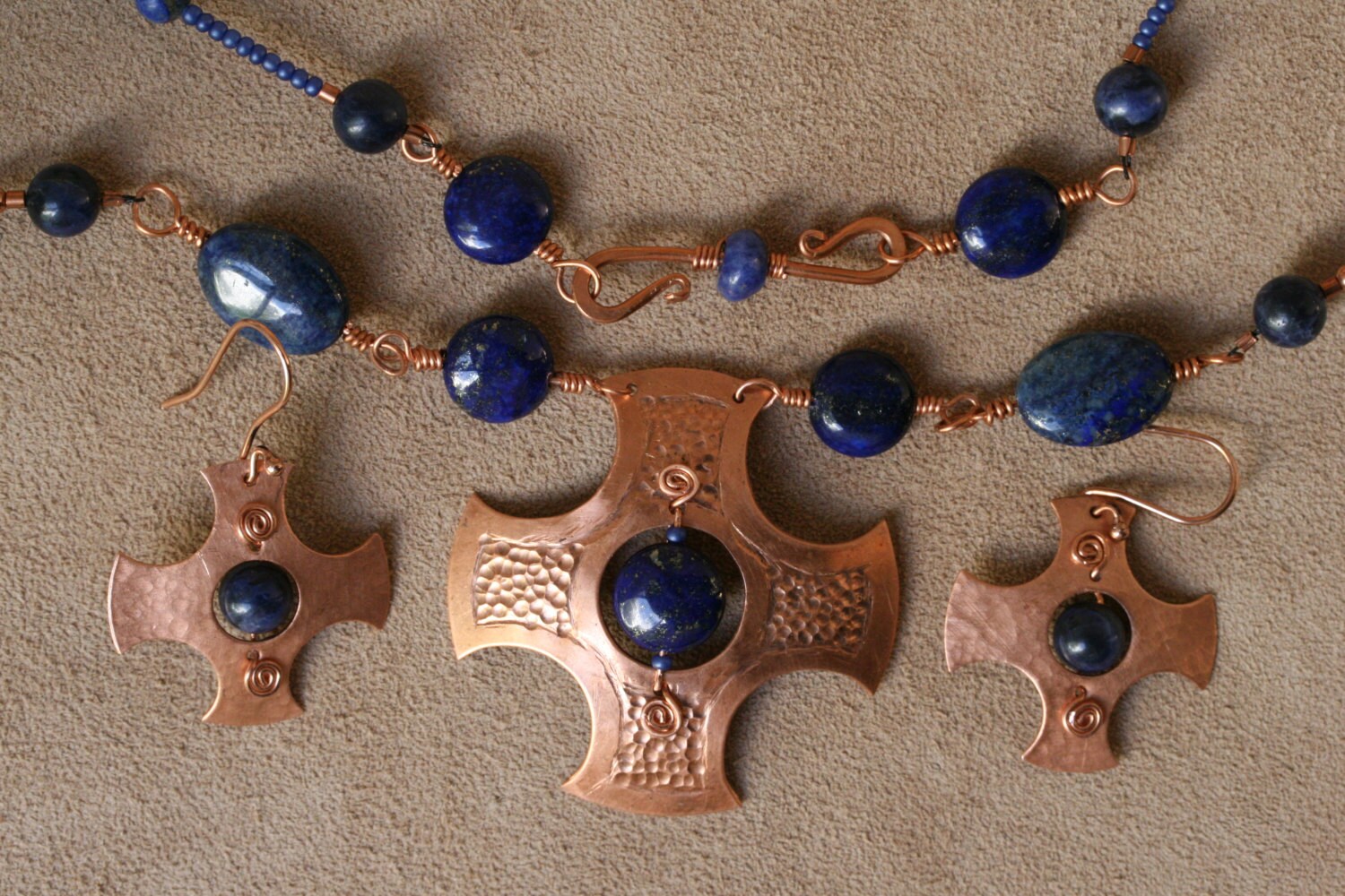 Lapis Cross Design - Etsy