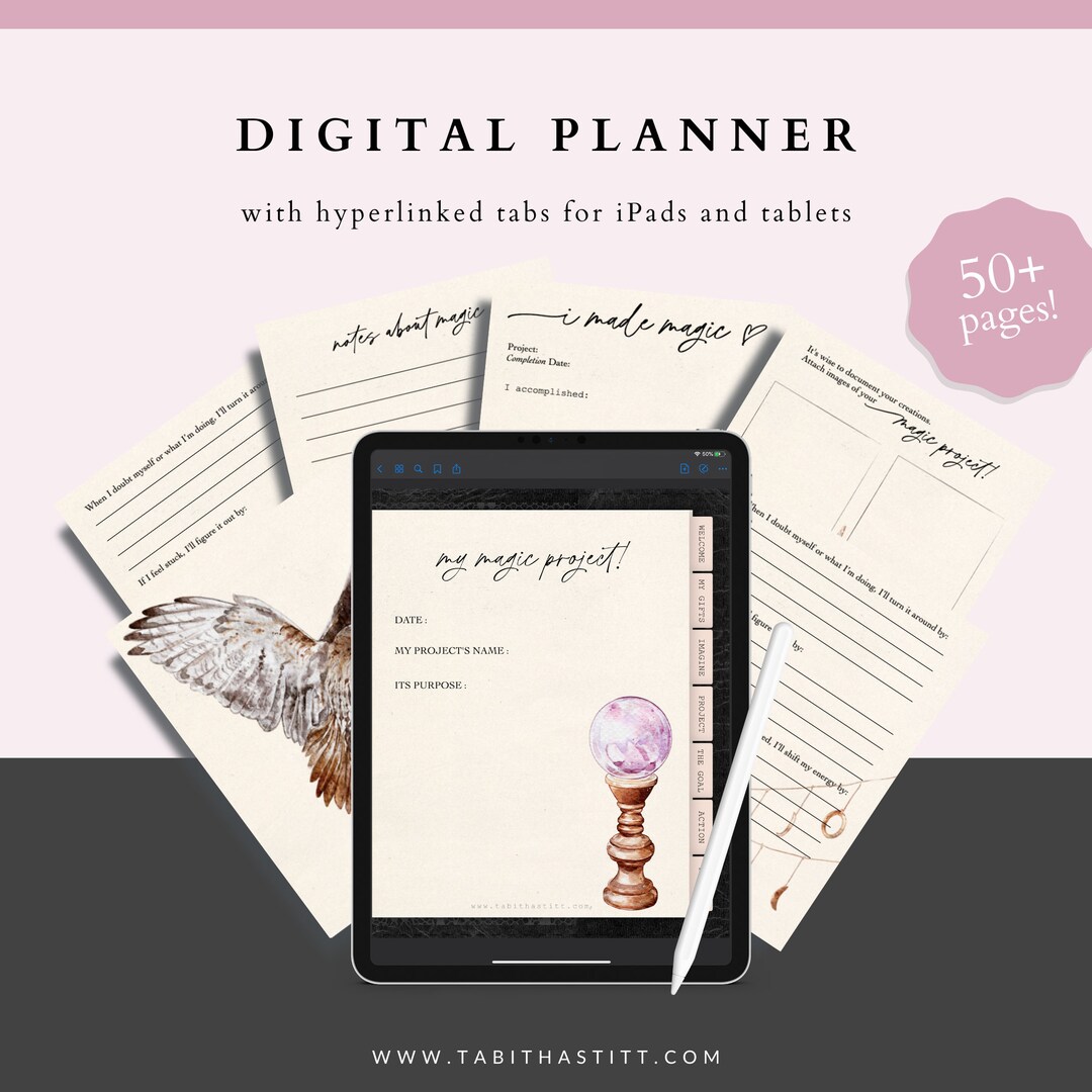 Magic Project Digital Planner, Magical Planner, Manifestation ...