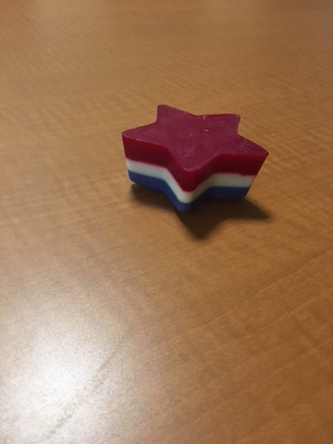 Patriotic Star Soaps - Red, White, Blue Good for Memorial Day and July ...