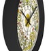 Wall Clock, Printed With the Botanical Chart of Linnaeus's Flower Clock ...