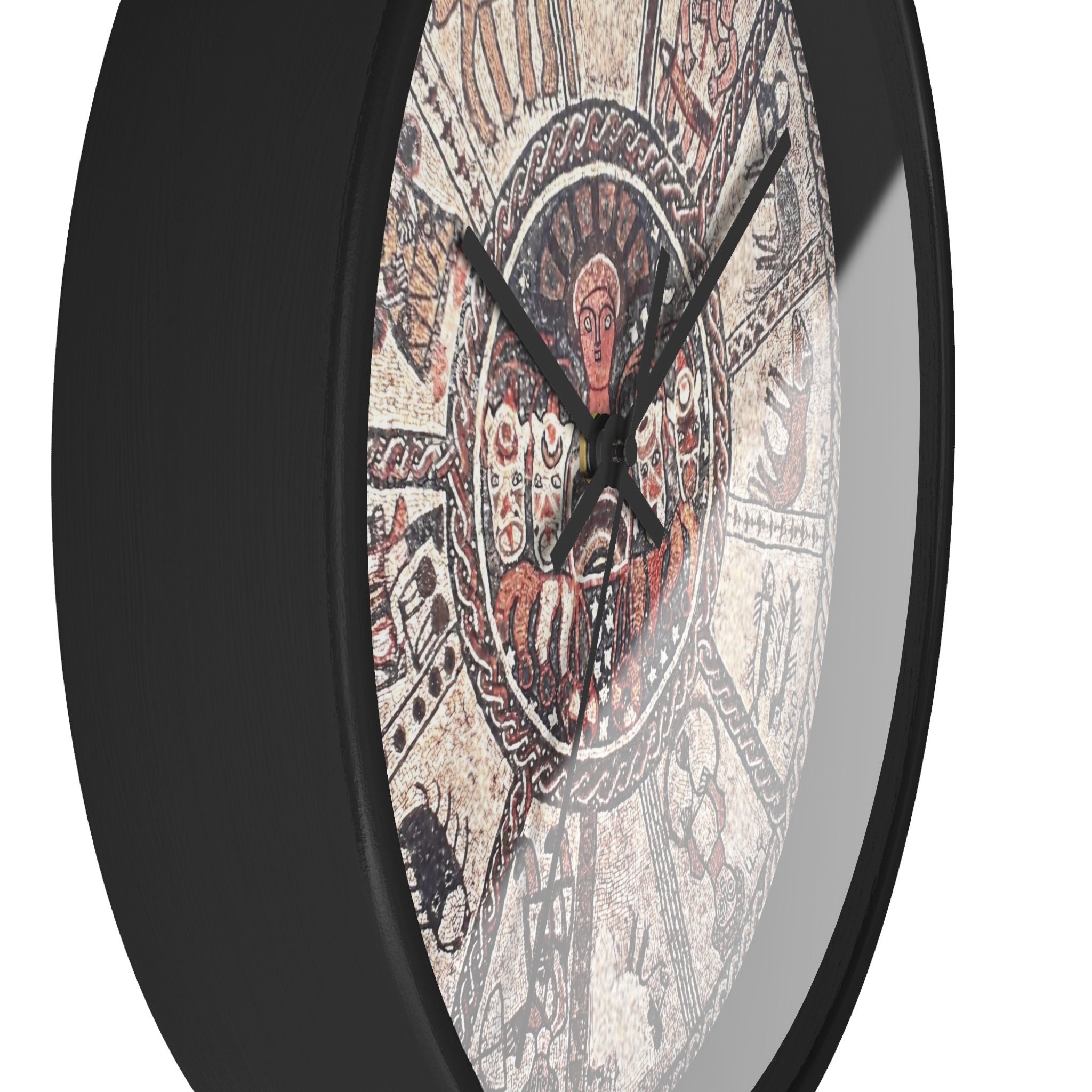 Unique Wall Clock Inspired by the Mosaics of Beit Alpha Synagogue ...