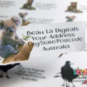 Personalised Address Labels - Custom Design Return Labels - Australian ...