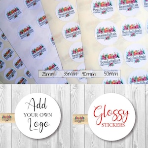 Add Your Logo Design Stickers, Designer Sticker, Personalized Label ...