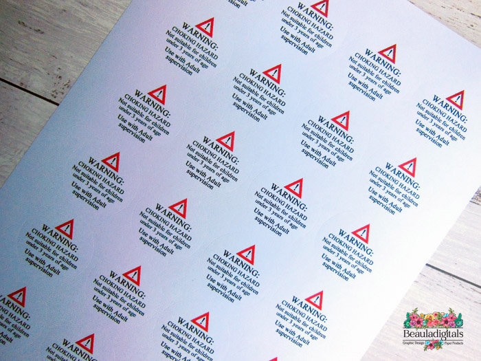 Warning Stickers Candle Warning Labels Do Not Eat Stickers | Etsy Australia