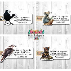 Personalised Address Labels - Custom Design Return Labels - Australian ...