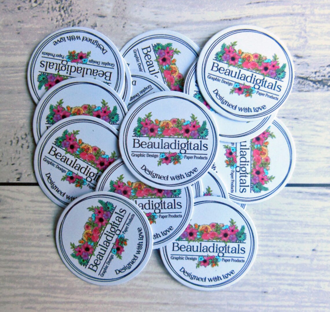 Logo Circle Swing Tags Personalised Swing Tags Circle | Etsy Australia