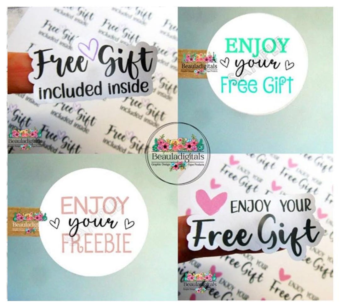 Freebie Stickers - Enjoy Your Freebie Stickers - Customer Freebie ...