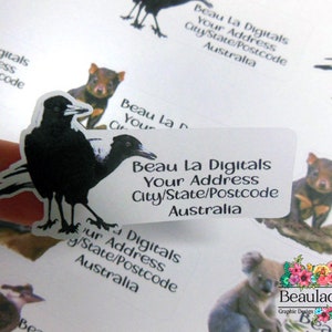 Personalised Address Labels - Custom Design Return Labels - Australian ...