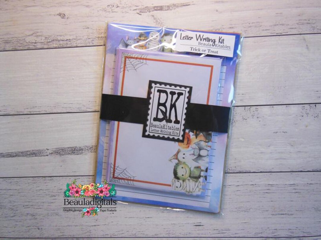 Halloween Letter Writing Kit: Trick or Treat Stationery Set - Etsy ...