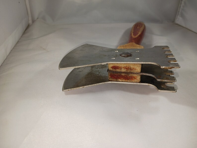 Antique M.H. Tyler Meat Cleaver Tenderizer Kitchen Stainless Steel Tool ...