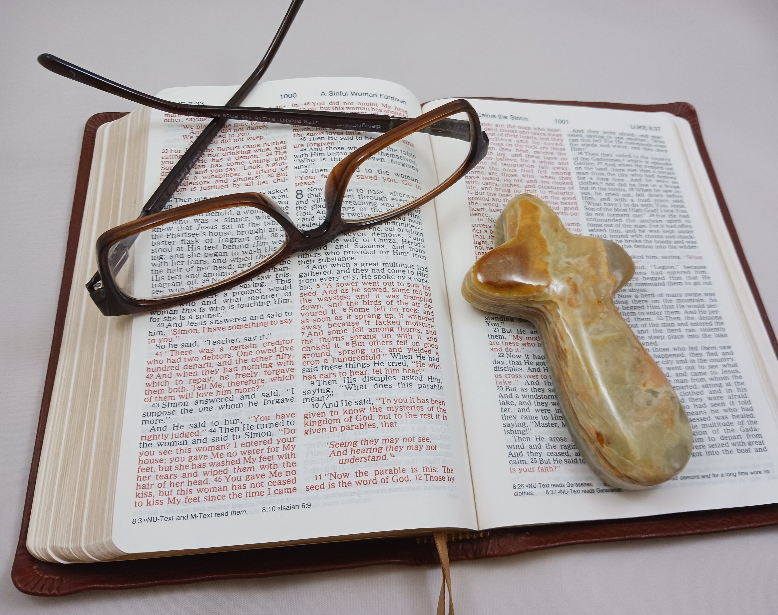 Handmade Alabaster Comfort Cross: Pocket Healing Stone - Etsy