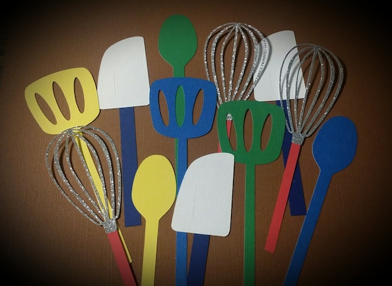 Cooking Utensil Cut-outs Set of 12 | Etsy