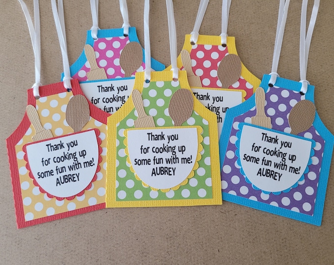 Cooking Party Favor Tags Baking Party Favor Tags Birthday - Etsy