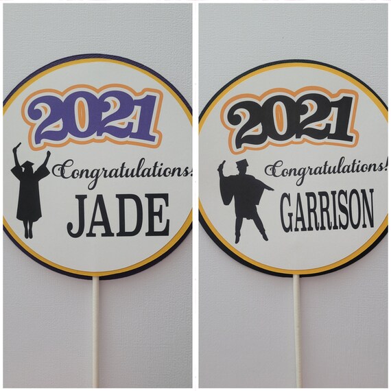 Graduation Party Centerpiece Sticks High School Graduation | Etsy