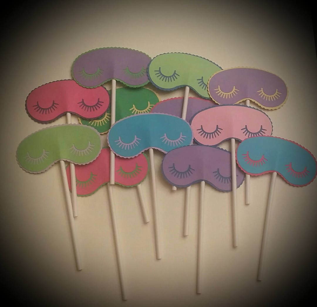 Spa Party Cupcake Toppers - Girls Spa Party - Spa Mask Cupcake Toppers ...