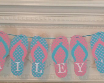 Flip Flop Garland Flip Flop Banner Flop Flop Decorations - Etsy