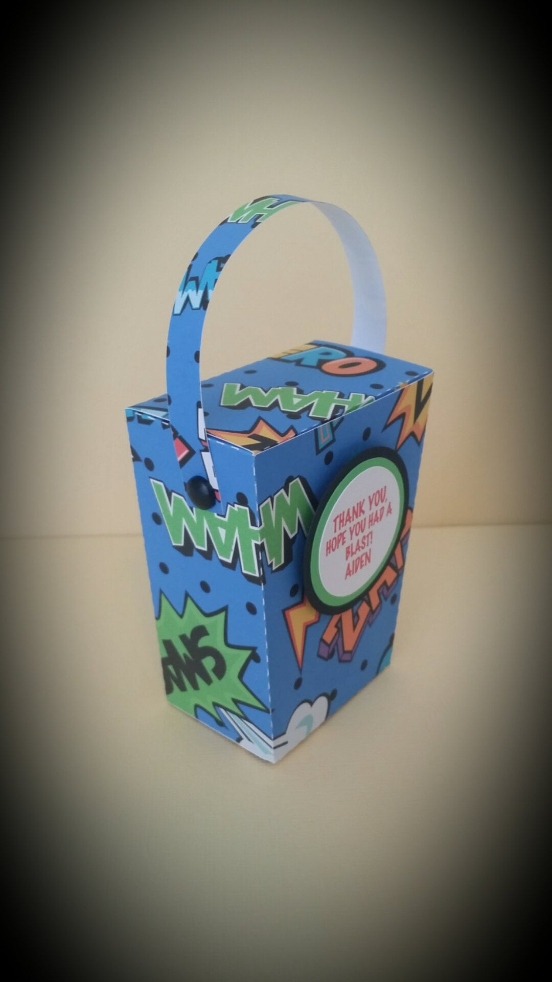 Superhero Birthday Party Favor Box - Superhero Party Favor Box ...