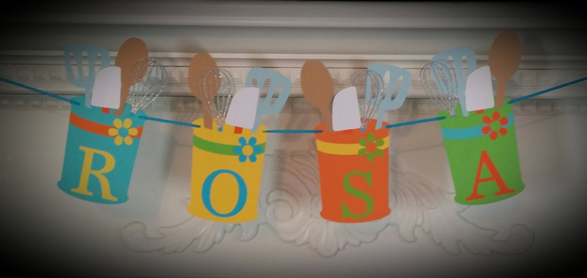 BANNER Cooking Party Banner Baking Party Banner Birthday | Etsy