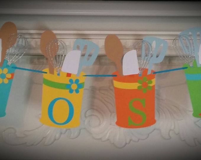 BANNER Cooking Party Banner Baking Party Banner Birthday - Etsy