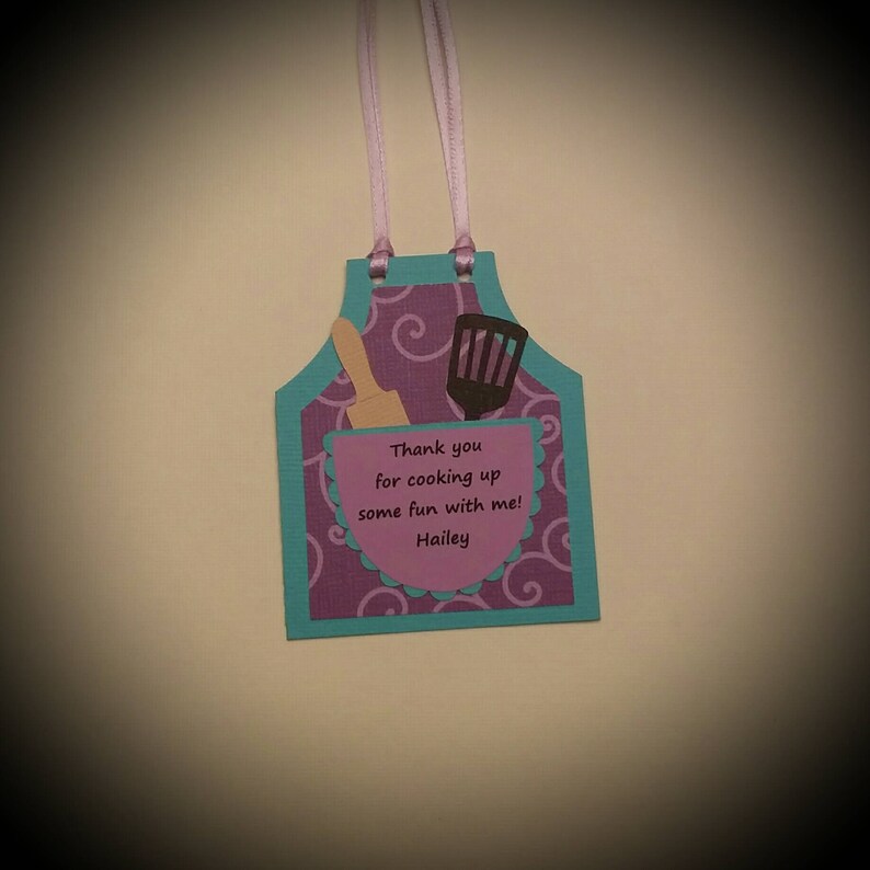 Cooking Party Favor Tags Baking Party Favor Tags Birthday | Etsy