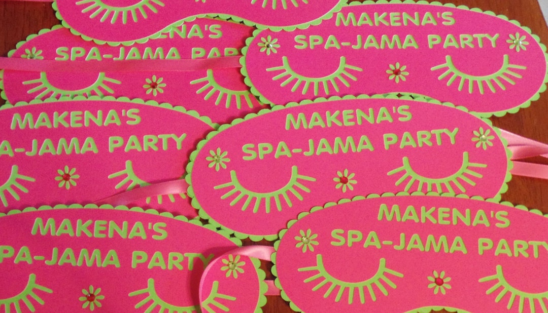 SPA MASK INVITATIONS Spa Party Invitations Set of 8 - Etsy