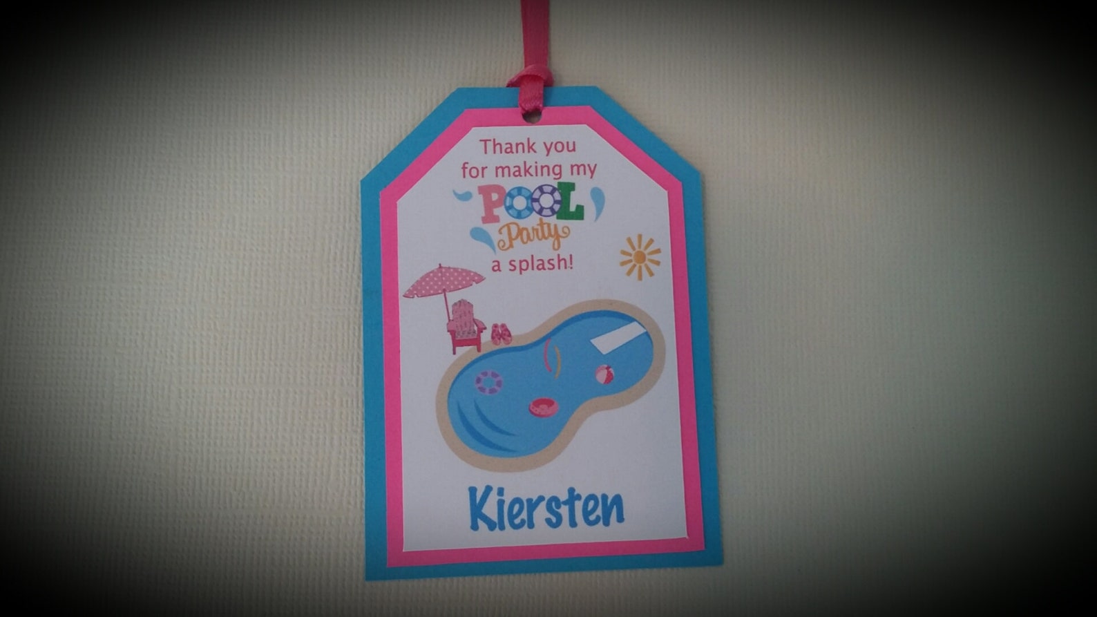 Pool Party Favor Tags Pool Favor Tags Pool Birthday Party - Etsy