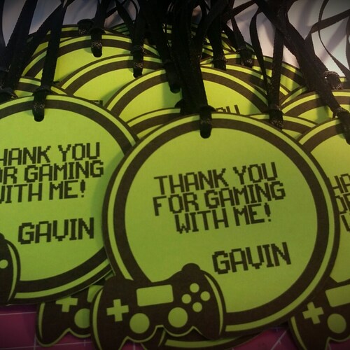 Gamer Party Favor Tags Video Game Birthday Party Favor Tags - Etsy