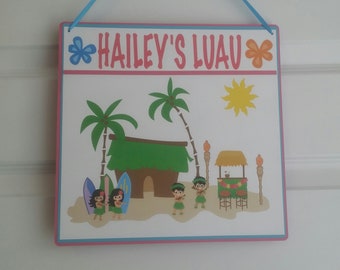 Luau Printable Sign Tropical Welcome Sign Luau Bridal Shower - Etsy