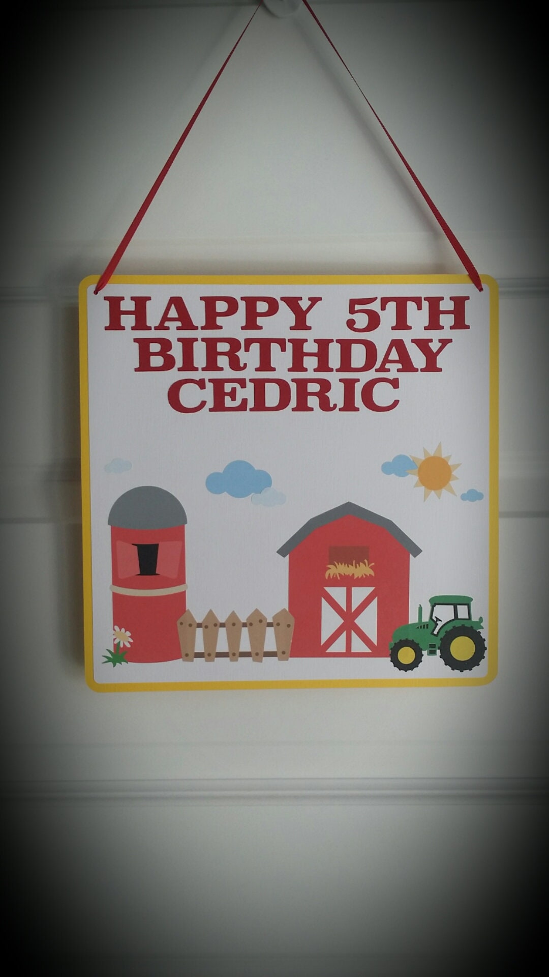 Farm Birthday Party Door Sign - Barnyard Birthday Party Door Sign ...