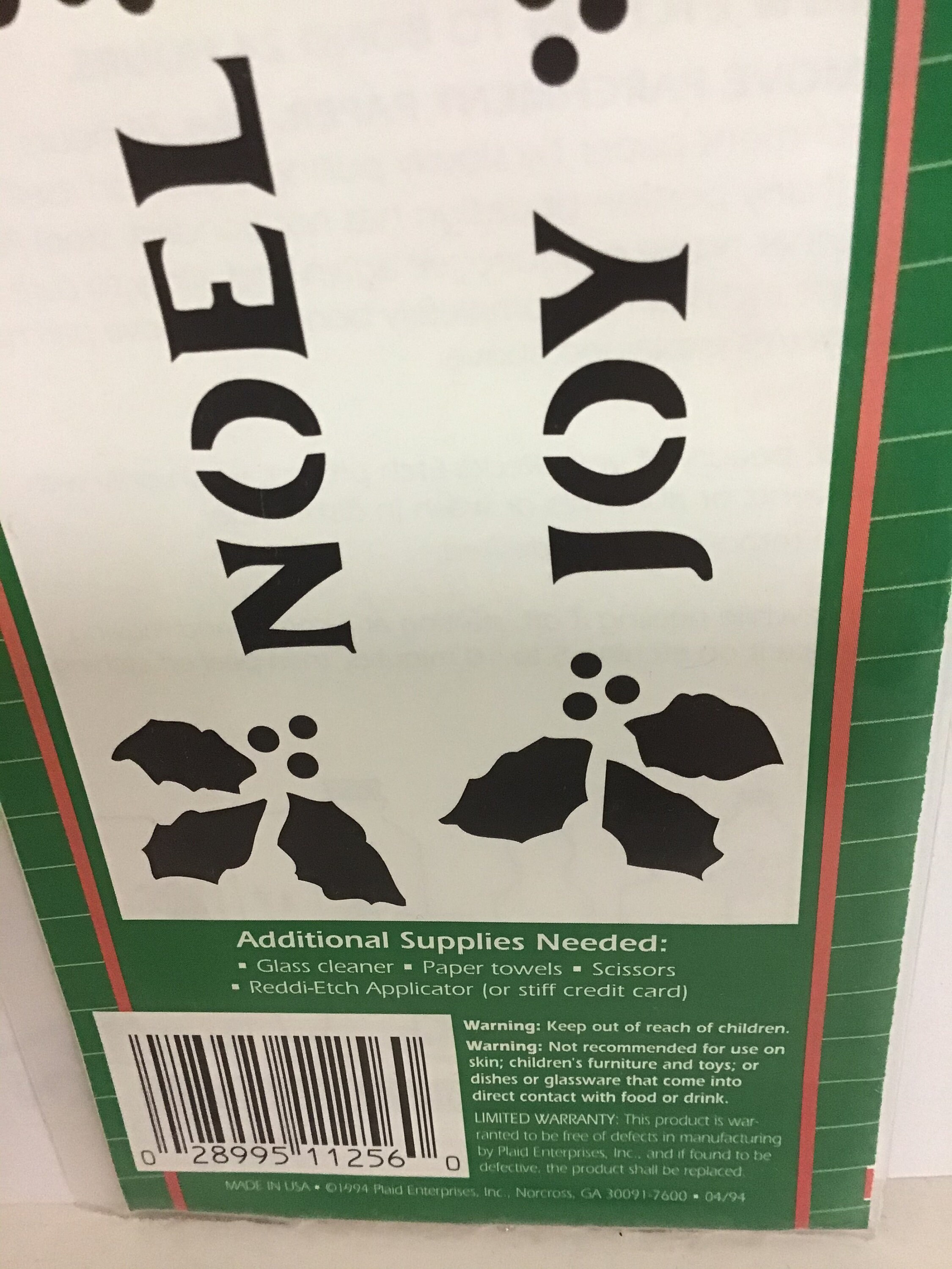 Reddi-etch Etched Glass Rub Ons Christmas - Etsy