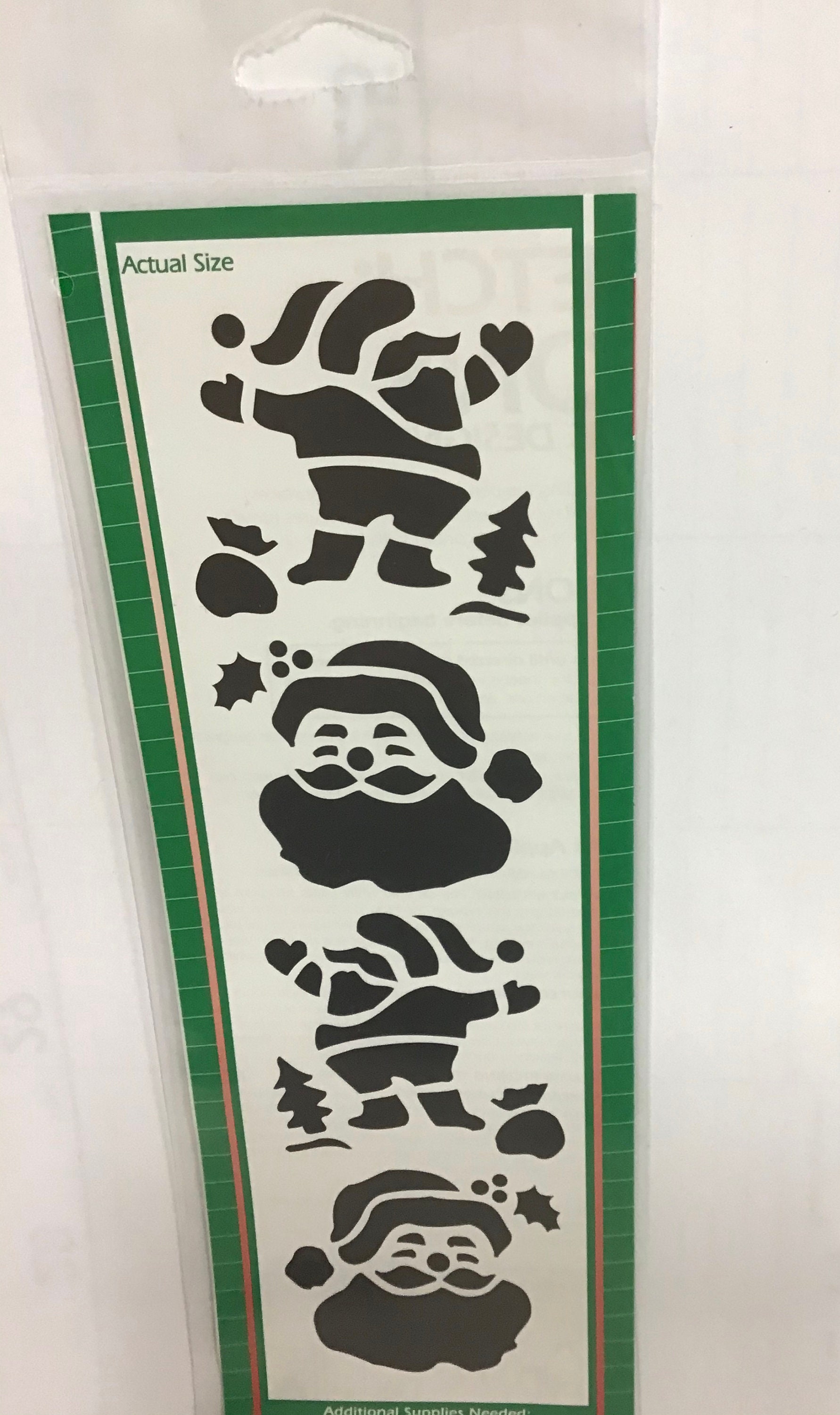 Reddi-etch Etched Glass Rub Ons Santa Claus - Etsy