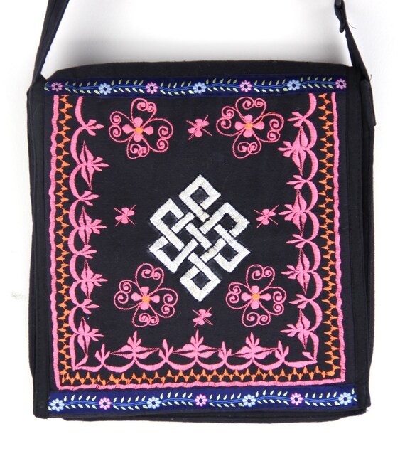 Tibetan Buddhist Eternal Knot Shoulder Bag // Sacred Buddhist | Etsy