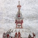 Temple of the Monkeys Lokta Print // Vintage Nepal Swayambunath ...