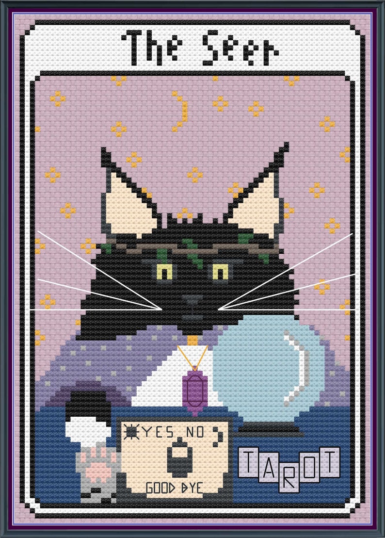The Seer- Counted Cross Stitch PDF Pattern by Cobweb and Rose | Goth ...