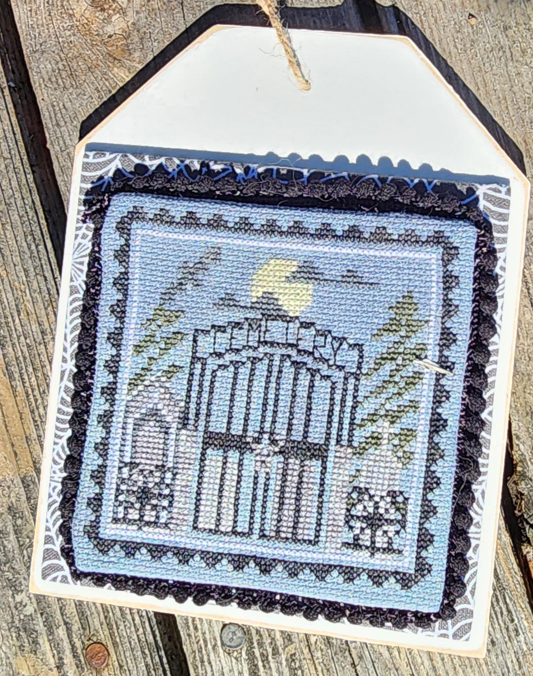 Spooky Cemetery Cross Stitch Pattern - Halloween Goth (PDF Pattern) - Etsy