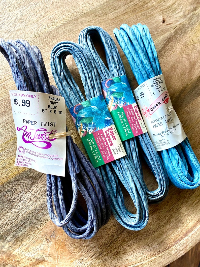 Vintage NOS Twisted Paper Ribbon American Twisting Company | Etsy