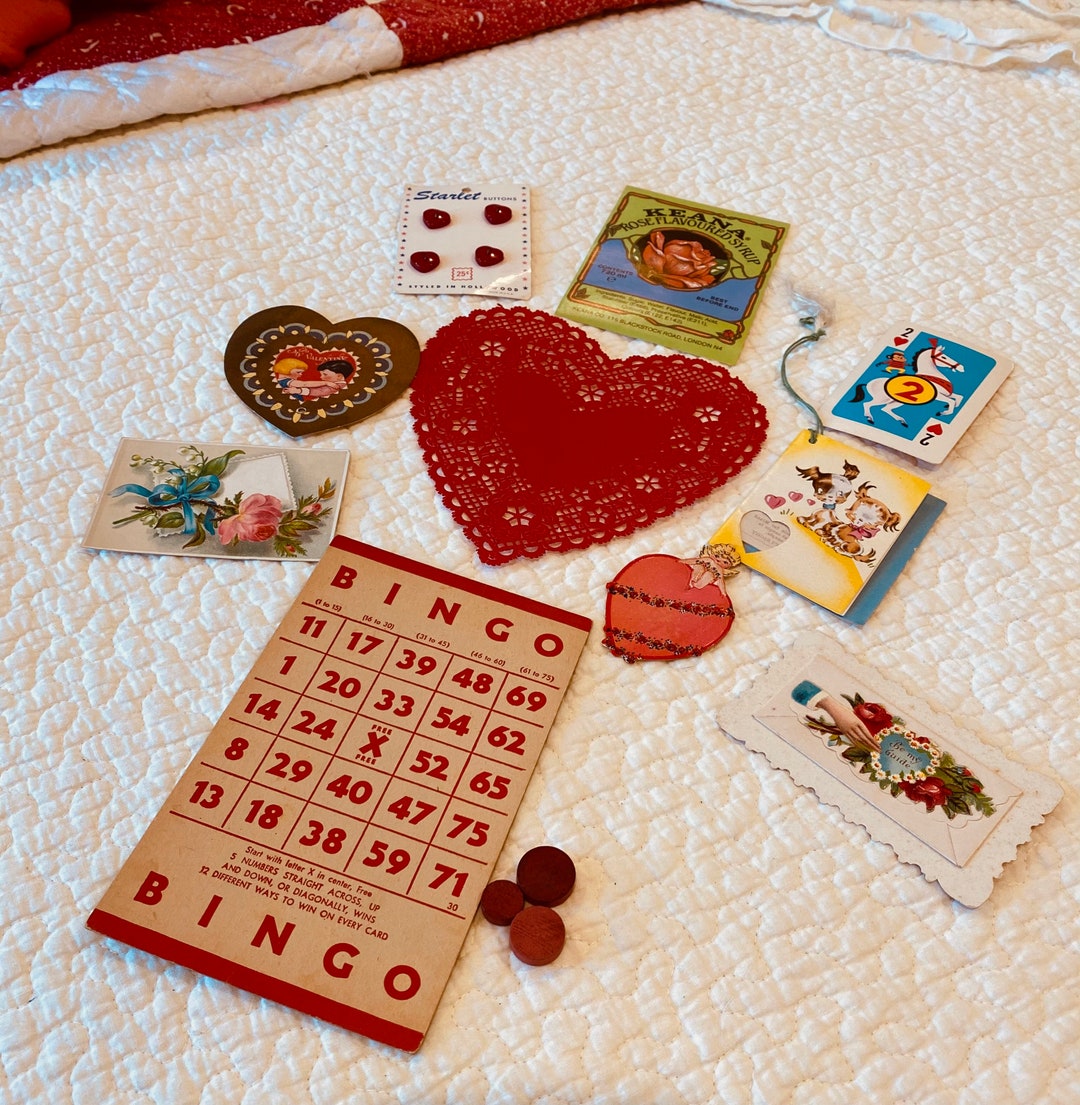 Vintage Valentine Collection - Etsy