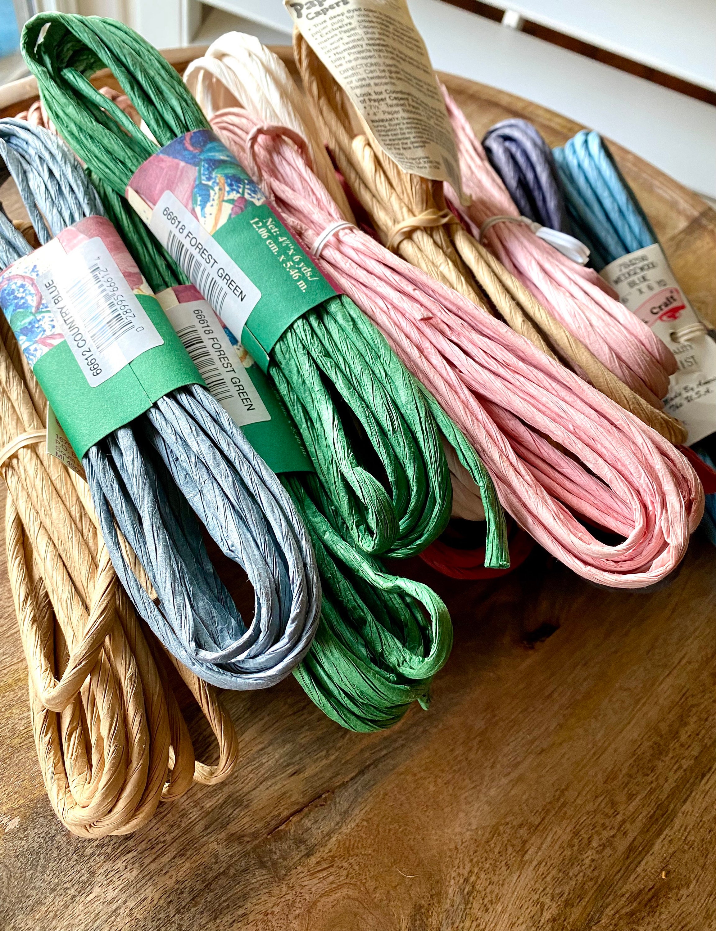 Vintage NOS Twisted Paper Ribbon American Twisting Company, Plaid, and ...