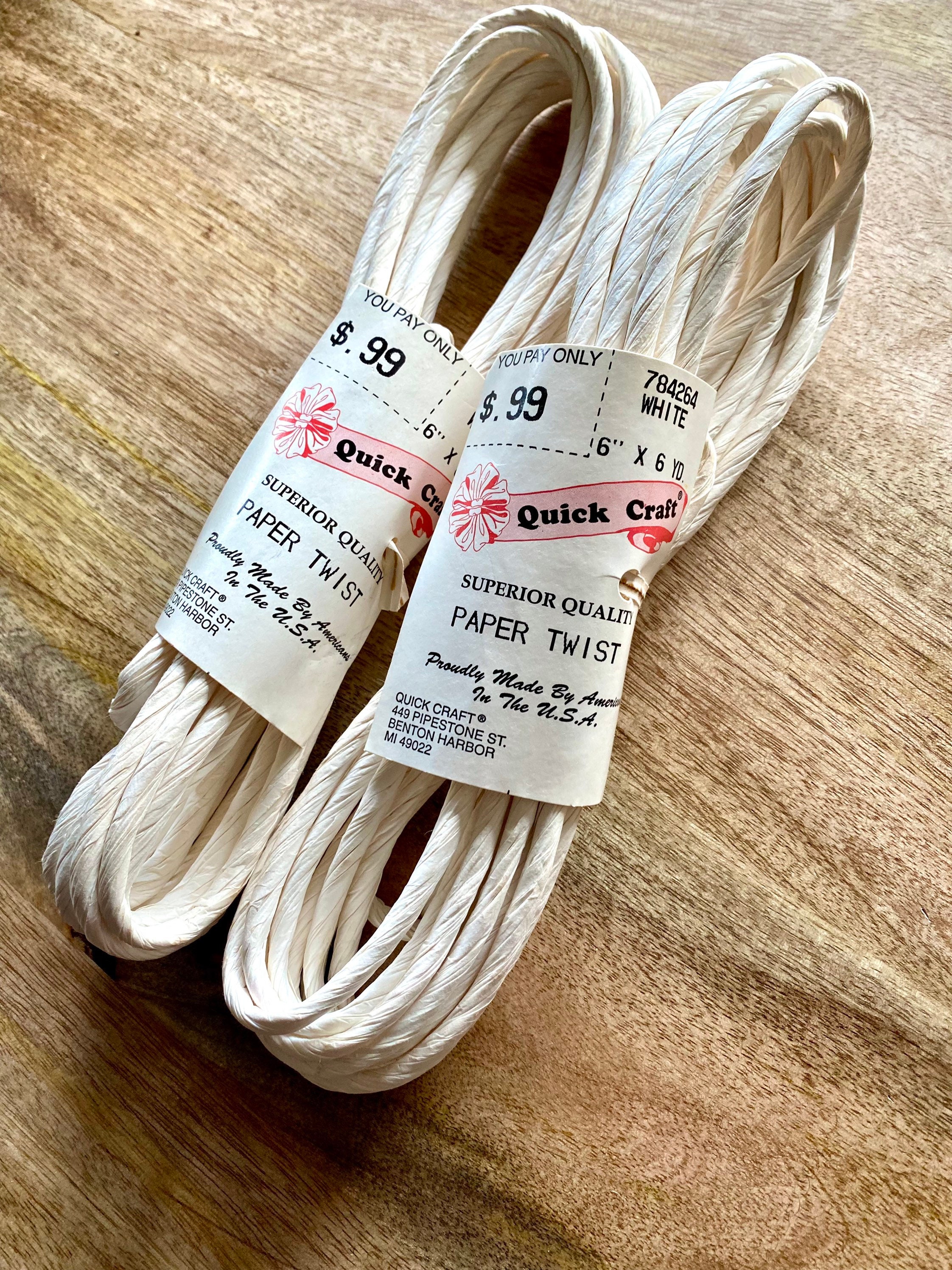 Vintage NOS Twisted Paper Ribbon American Twisting Company, Plaid, and ...