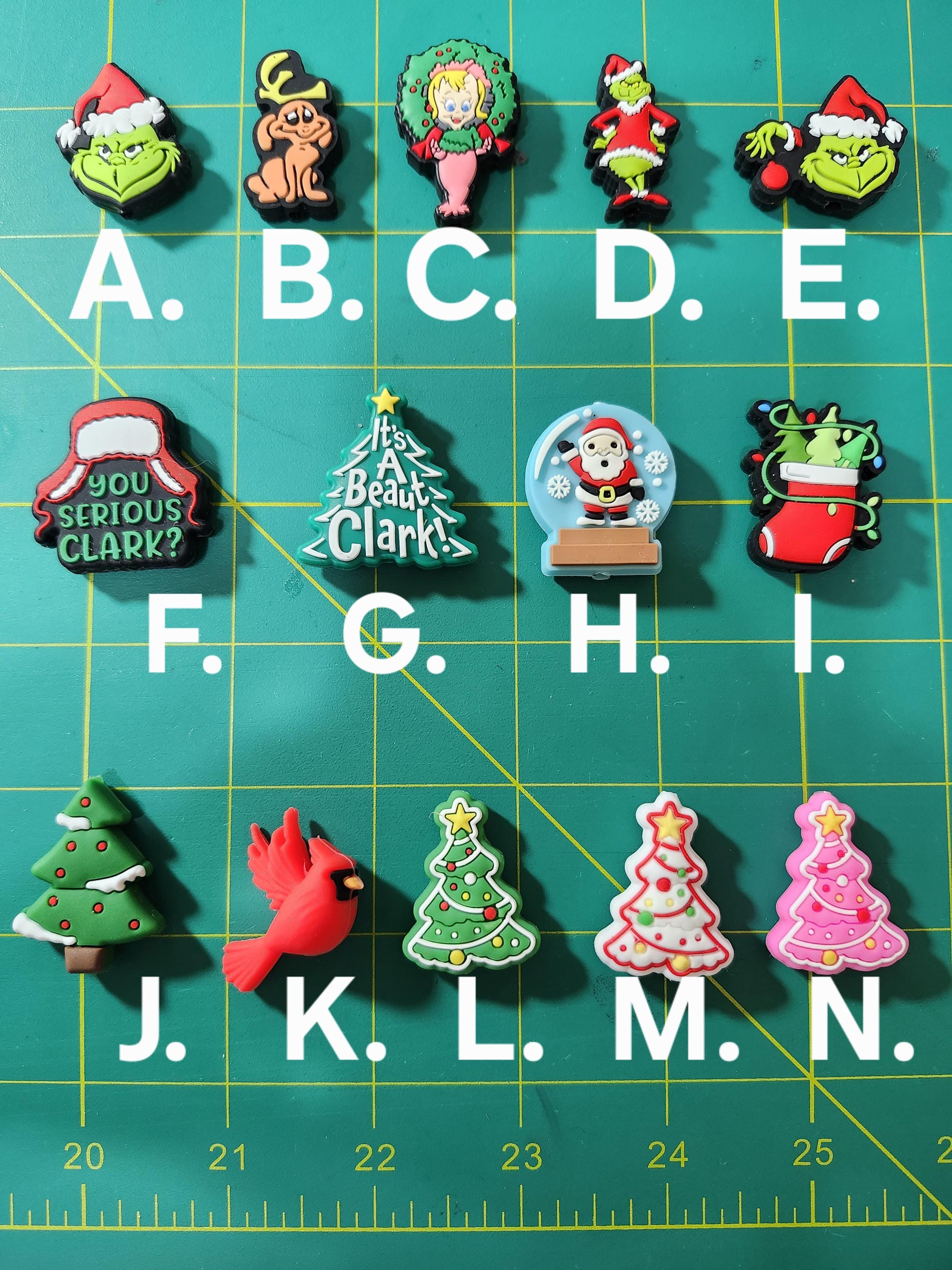 Silicone Focal Beads Character Christmas Santa Tree Max Cardinal for ...