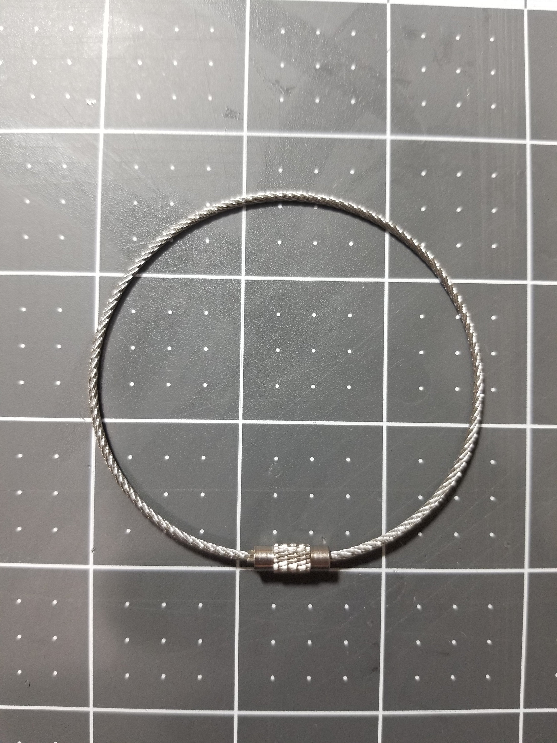 10 Piece Set 8 Inch Stainless Steel Wire Rings for Key Holder, Key Ring ...